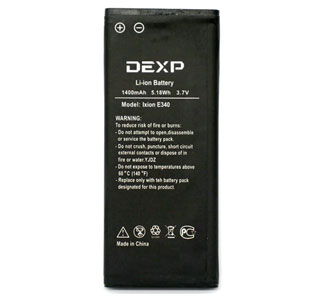 Аккумулятор DEXP E340, батарея для DEXP