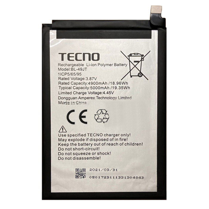 Аккумулятор Tecno BL-49JT, батарея для Tecno